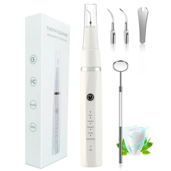 Electric Portable Ultrasonic Scaler Waterproof Tooth Cleaner Washer for ...