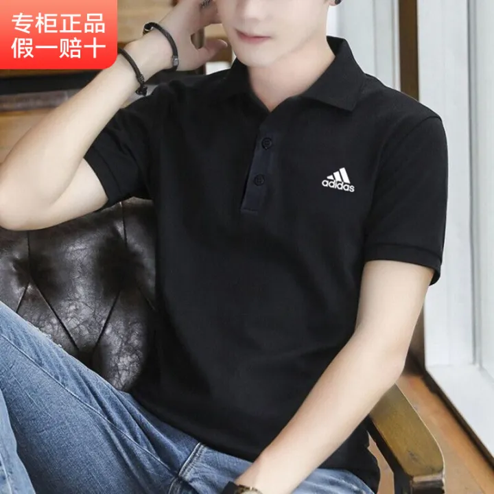 เสื้อโปโลผู้ชายแขนสั้นอาดิดเสื้อยืดกีฬาฤดูร้อนปี2022เรือธงทางการเสื้อ ...