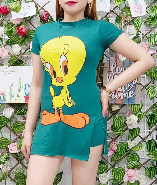 CARTOON CHARACTER TERNO BLOUSE | Lazada PH