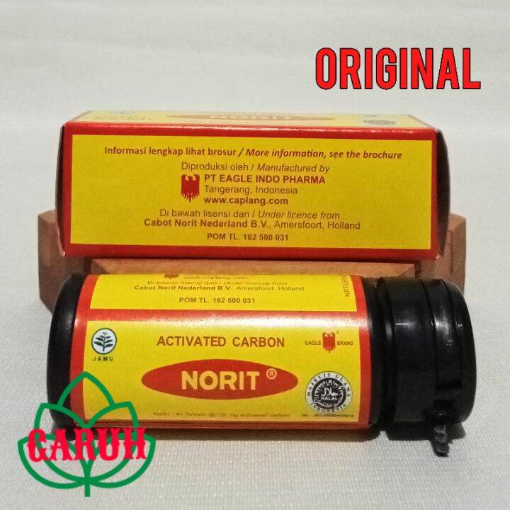 NORIT CAP LANG EAGLE KARBON AKTIF 40TABLET KERACUNAN DIARE KEMBUNG ...