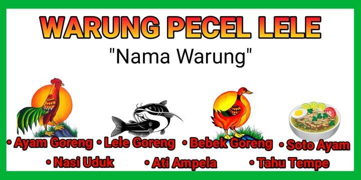 CETAK SPANDUK PECEL LELE/CETAK SPANDUK BAHAN KAIN/CETAK SPANDUK MURAH ...