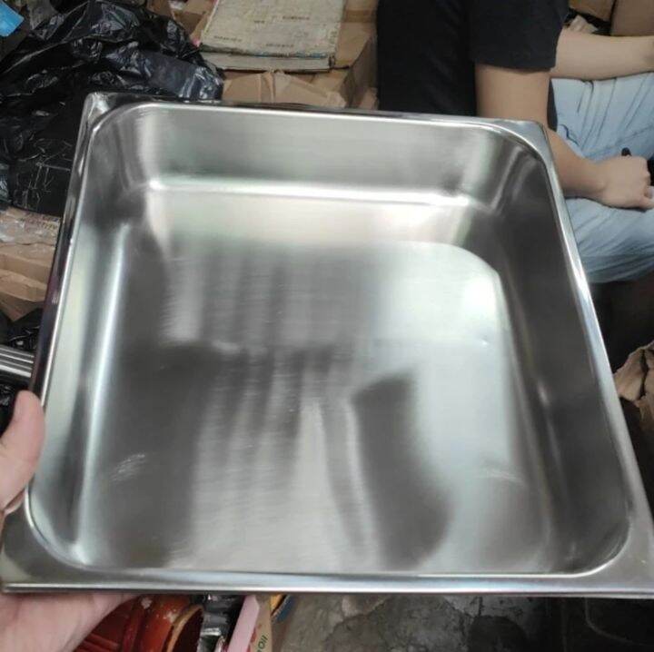 Food Pan 2/3 x 6.5 cm SUNNEX Tebal Stainless Steel Gastronom Bak Inside ...