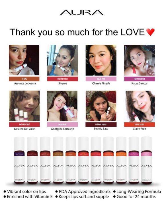 Aura Cosmetics Lip and Cheek Tint Classic *Original* | Lazada PH