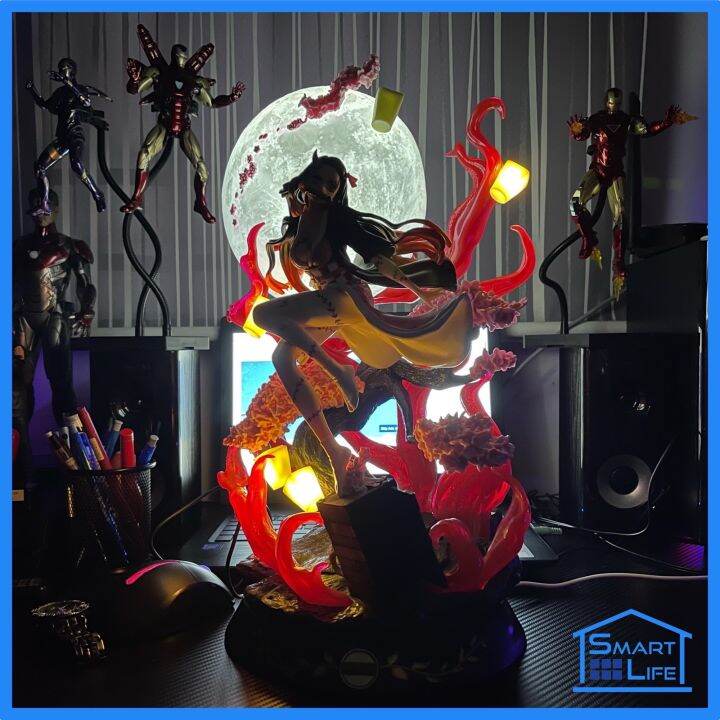 Demon Slayer Nezuko Action Figures / Nezuko Exploding Blood LED GK | Lazada