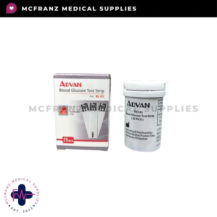 ADVAN Blood Glucose Test Strips (25pcs) | Lazada PH