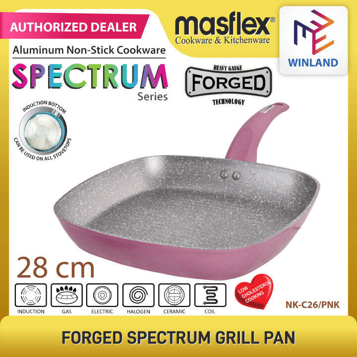 Masflex by Winland Spectrum Aluminum Non Stick Induction Grill Griller ...