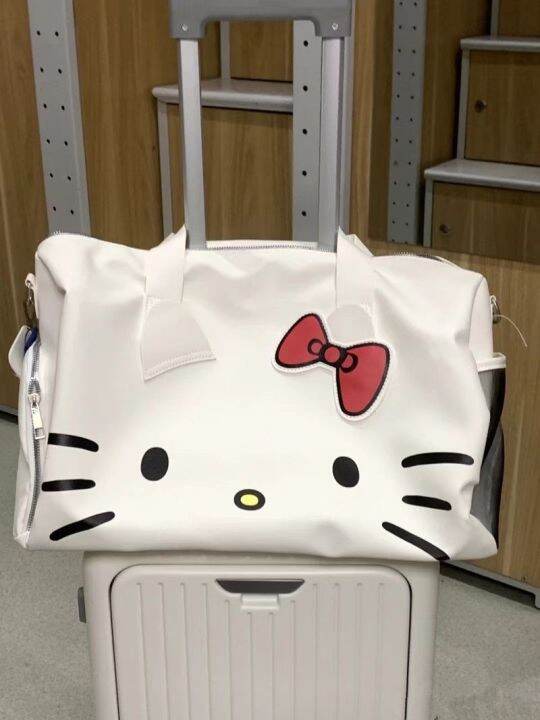 Hellokitty Cartoon Cute Big Bag Shoulder Bow Hello Kitty Portable ...