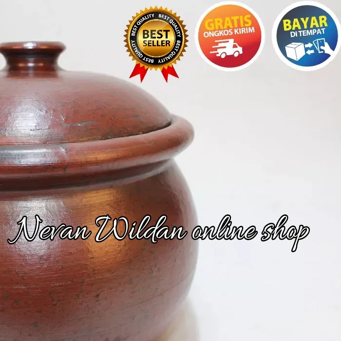 KENDIL TANAH LIAT | KENDIL GERABAH D20 | KWALI JAWA TRADISIONAL | Lazada Indonesia