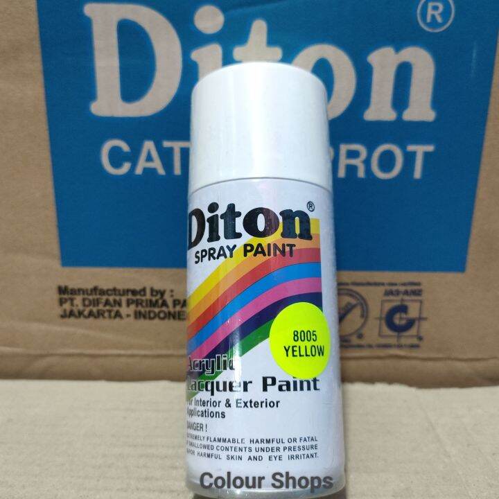 Pilok Pilox CAT DITON Stabilo Yellow Kuning 8005 150CC Cat Semprot ...