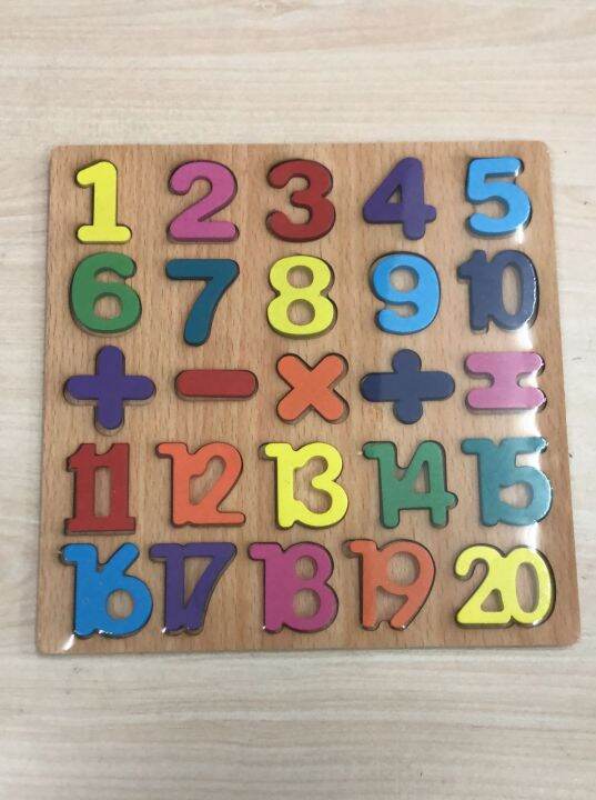 Mainan Edukasi Papan Puzzle Angka 1 ~ 20 Matematika Berhitung | Lazada ...
