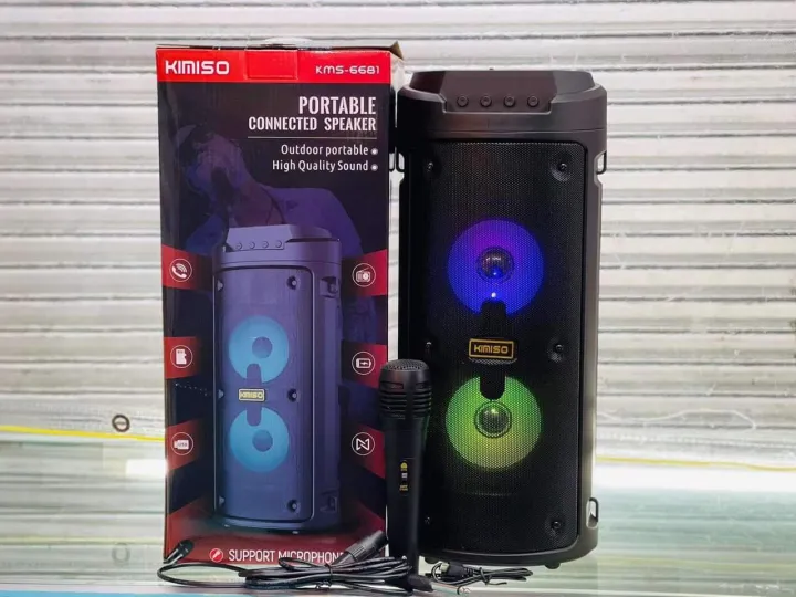 Kimiso Portable Wireless Bluetooth Speaker With Microphone | Lazada PH