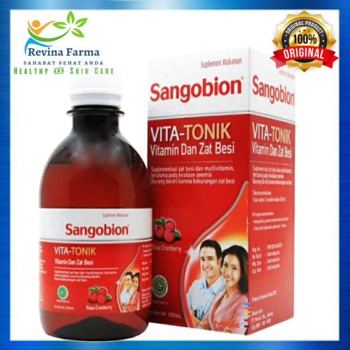 Sangobion Syrup Vita-Tonik 250ml vitamin untuk penambah darah & stamina ...