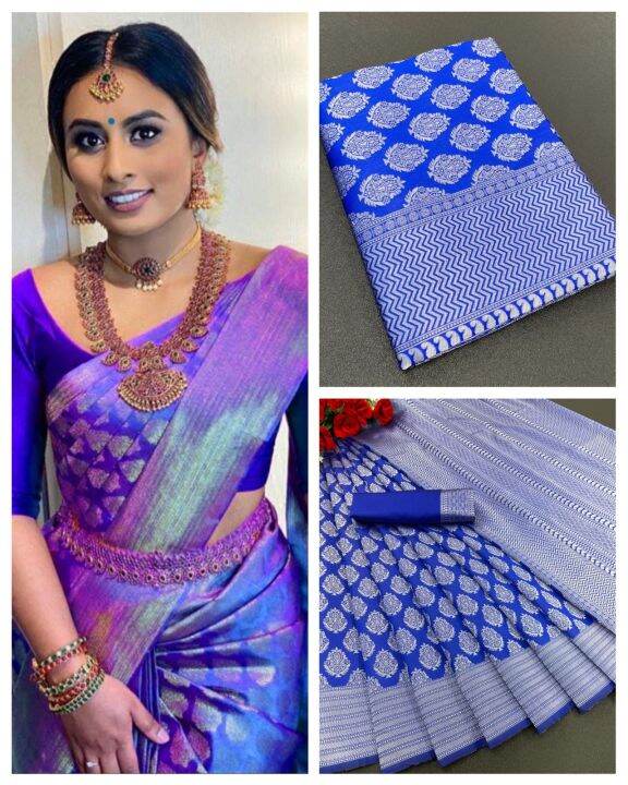 (PRE ORDER) NEW LAUNCHING SOUTH DESIGNER SOFT LICHI SILK SAREE/ DINNER ...