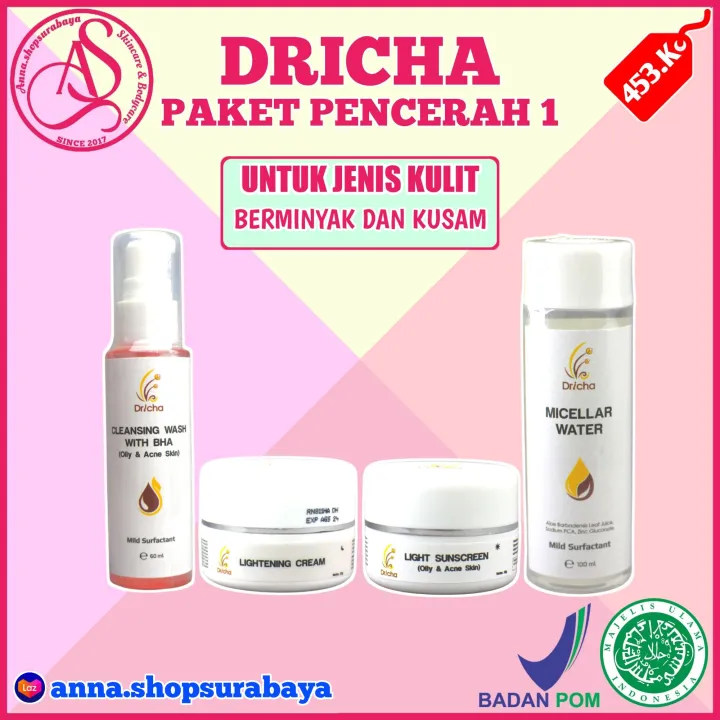 DRICHA PAKET PENCERAH 1 | Lazada Indonesia