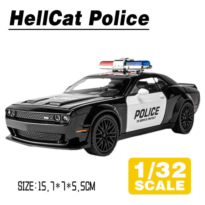 LEO 1:32 HellCat Police Car Metal Diecast Alloy Toy Car Model Trucks ...