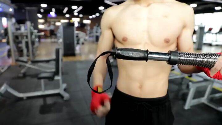 Power Twister Flexible Strength Chest Arm Rod Exerciser Hand Gripper ...