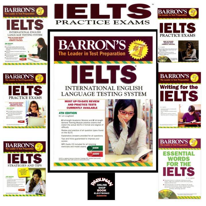 IELTS BARRON'S Practice Tests reviewer book | Lazada PH