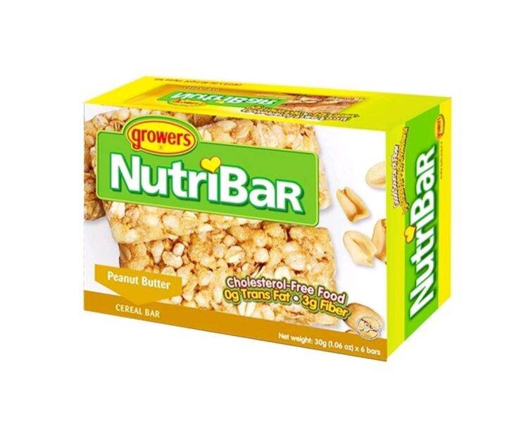 Grower Nutribar Peanut Butter Cereal Bar (6bars x 30g) | Lazada PH