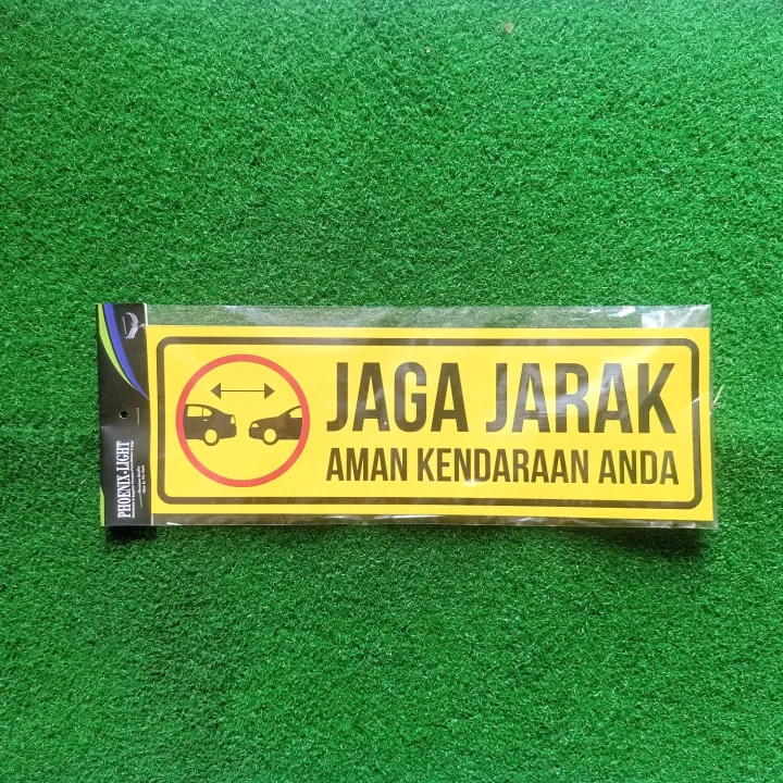 Stiker Rambu Jaga Jarak aman 10x30 | Lazada Indonesia