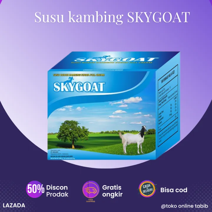 Skygoat original 1 box isi 10 sachet Susu Kambing Etawa | Lazada Indonesia