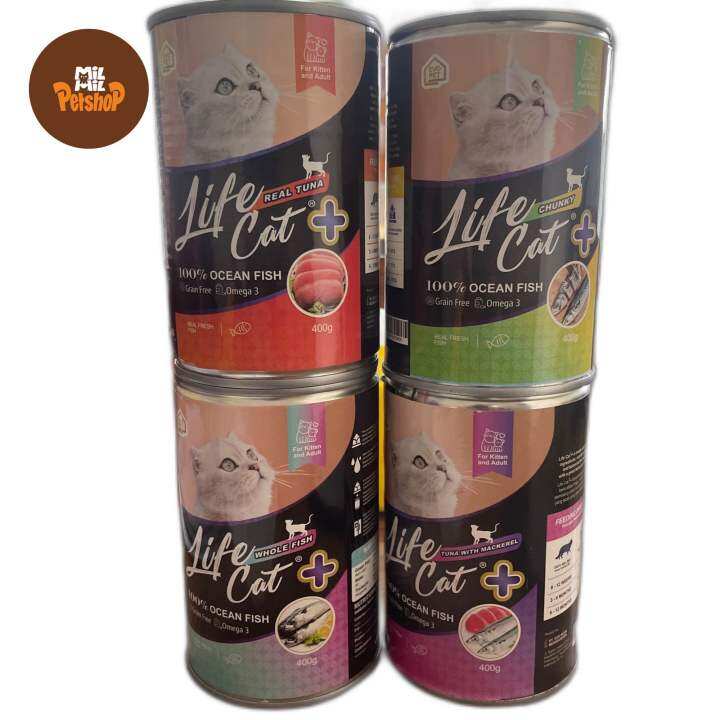 Life cat plus kaleng kitten adult cat 400gr | Lazada Indonesia