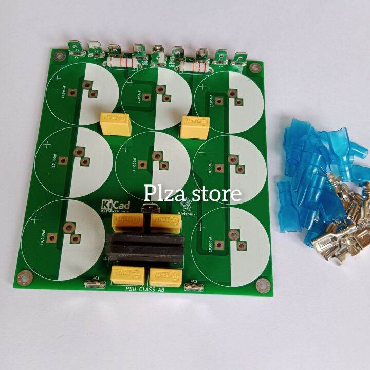 Pcb psu isi 8 elco class AB lengkap komponen Pcb double layer Pcb psu ...
