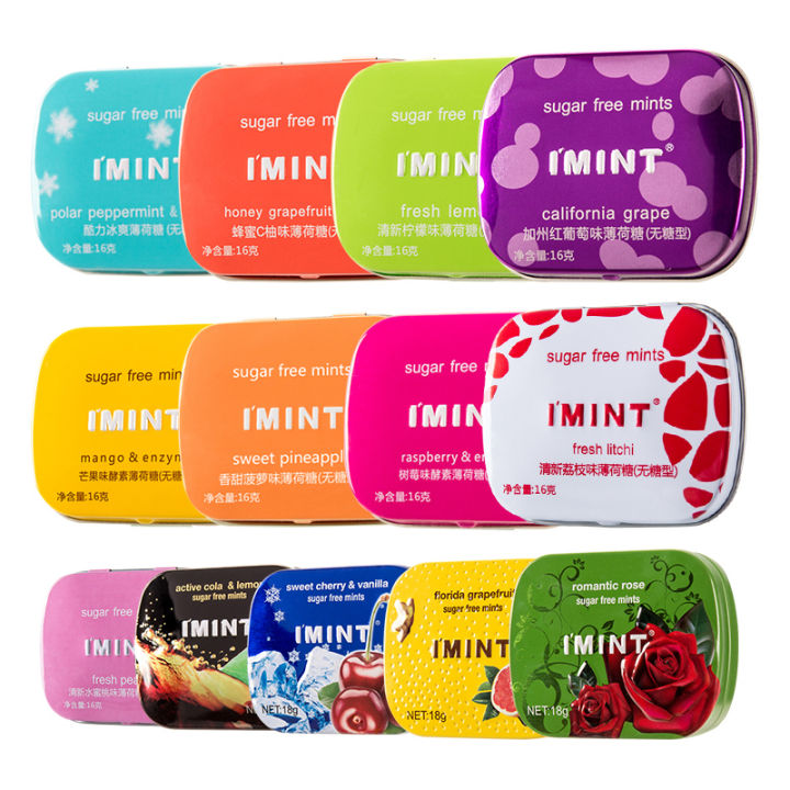 EMEAI Zi IMINT Mint Candy Sugar-Free Fresh Breath Tablets Kiss Kiss Kiss Kiss Tablet Chewing Gum ...