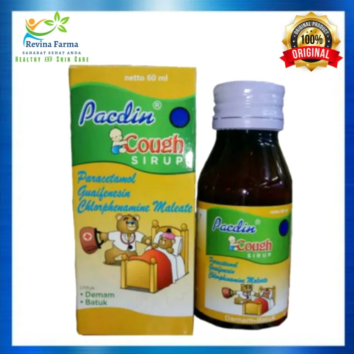 Pacdin Cough Baby Syrup 60ml Obat Batuk Anak, Obat Batuk, Pilek, Demam ...