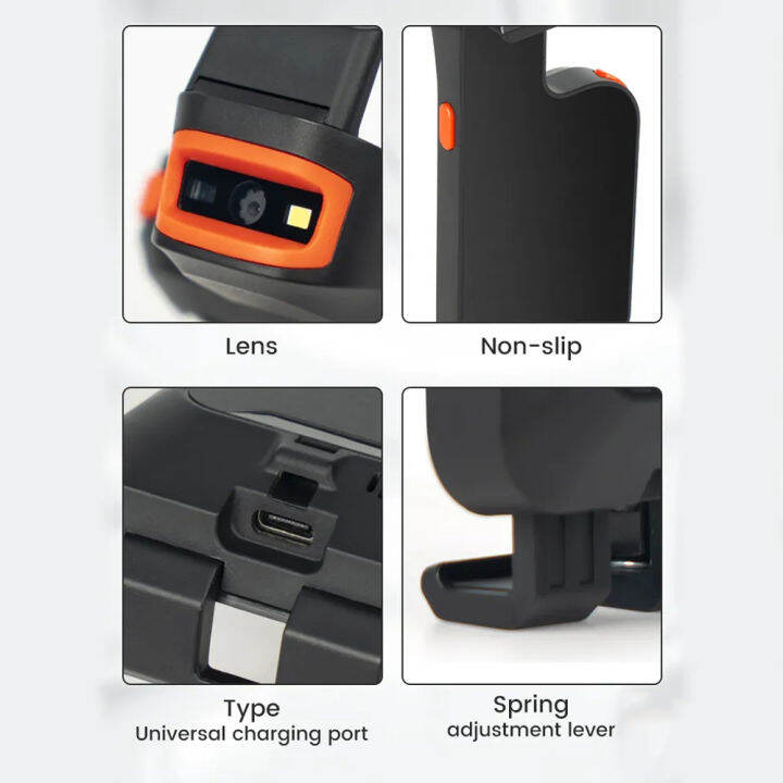 Soonpos Handheld 1D 2D QR Wireless Back Clip-on Barcode Scanner ...