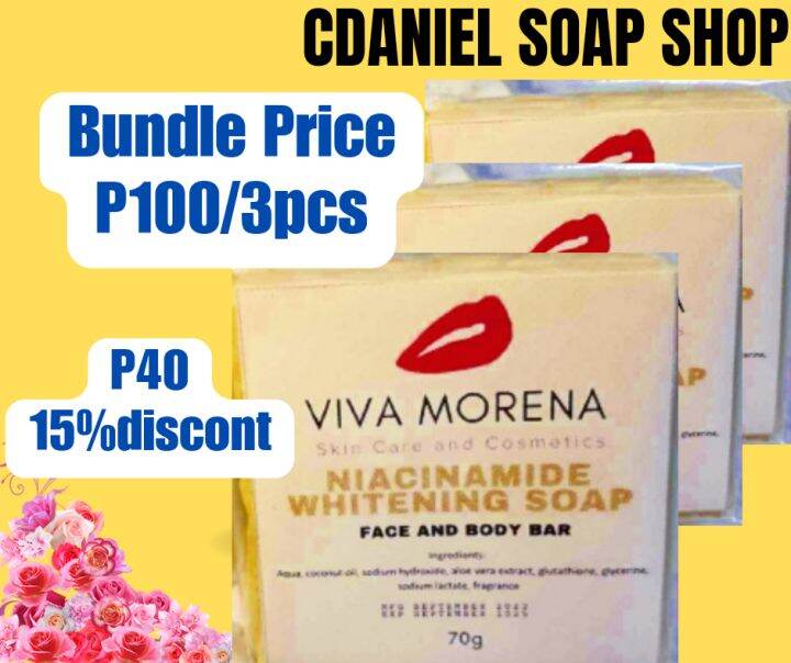 VIVA MORENA NIACINAMIDE WHITENING SOAP | Lazada PH