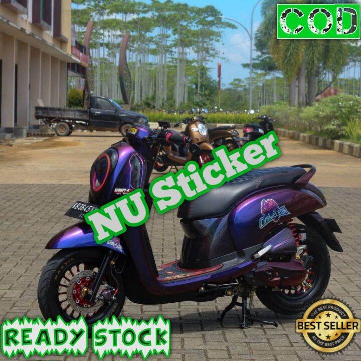 STIKER SKOTLET BUNGLON MOTOR DAN MOBIL PURPLE BLUE BUNGLON | Lazada ...