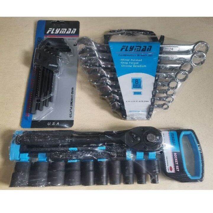 Flyman bundle tools set socket combination and allen wrench | Lazada PH