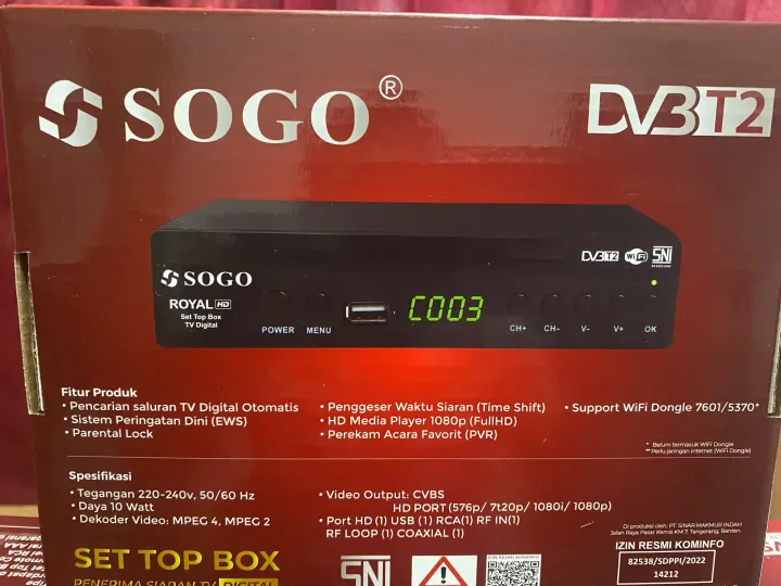 Set top box/ stb SOGO SNI | Lazada Indonesia