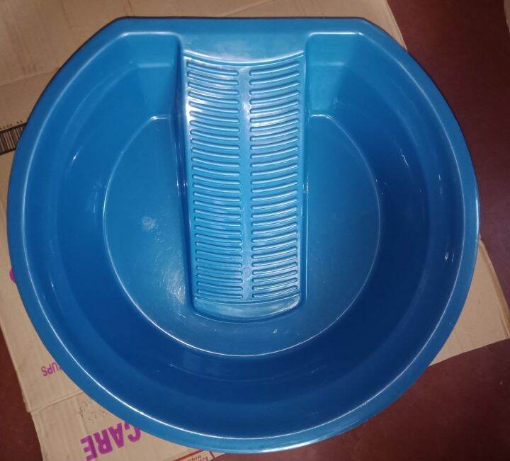 [Palanggana] 20-inch Utility Basin with Washboard for Clothes | Lazada PH