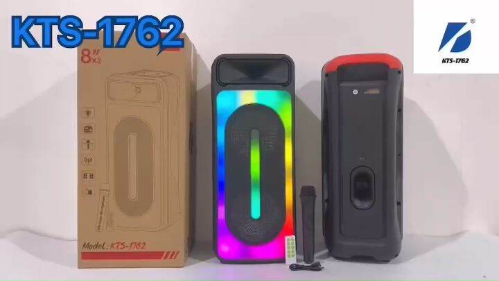 ลำโพงบลูทูธ wireless speaker รุ่น KTS-1762 ลำโพงเสียงดี ไฟ RGB พร้อม ...