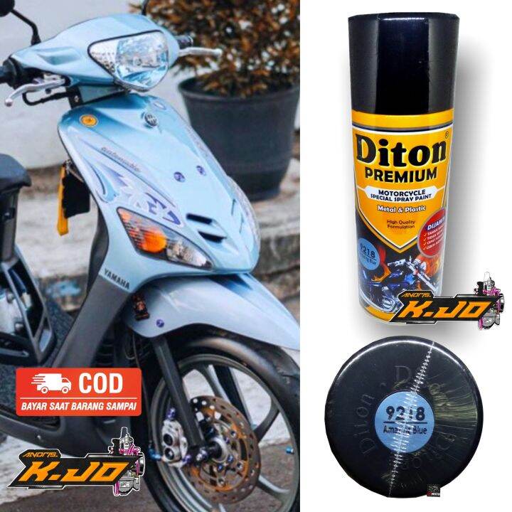 Diton PREMIUM 9218* Amazing Blue Cat Semprot MIO SPORTY BIRU TELUR ASIN ...