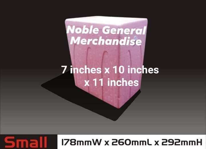 STYRO ICE CHEST SMALL BOX WITH COVER / STYROFOAM / COOLER / STYRO ...