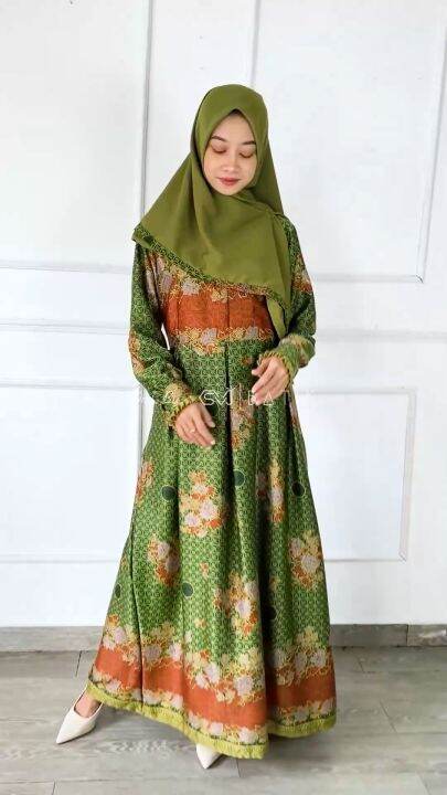 Gamis muslimat nu semi sutra seragam pengajian baju muslimah terbaru ...