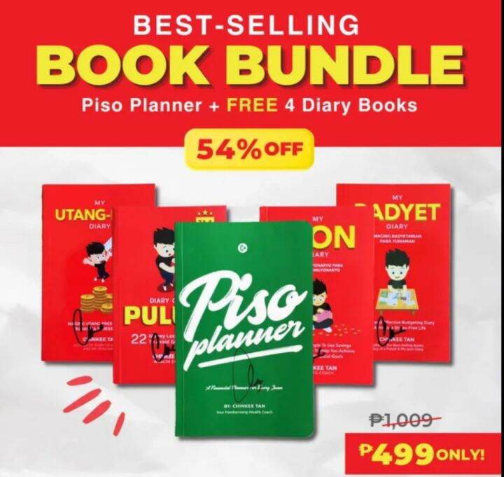Piso Planner and 4 Diary Books By Chinkee Tan Self Help Year | Lazada PH