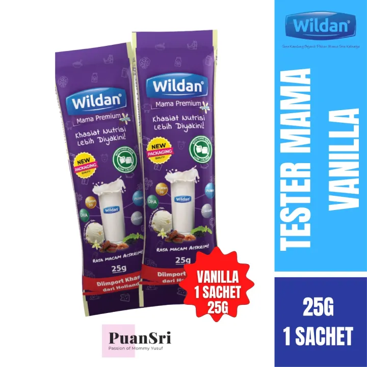 💙 [MILK BOOSTER] SAMPEL WILDAN MAMA PREMIUM VANILLA 25G WILDAN SUSU ...