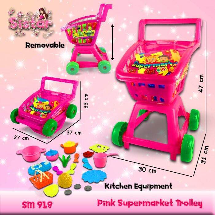 Trolly Troly Troli Troley Trolley Keranjang Dorong Belanja Supermarket ...
