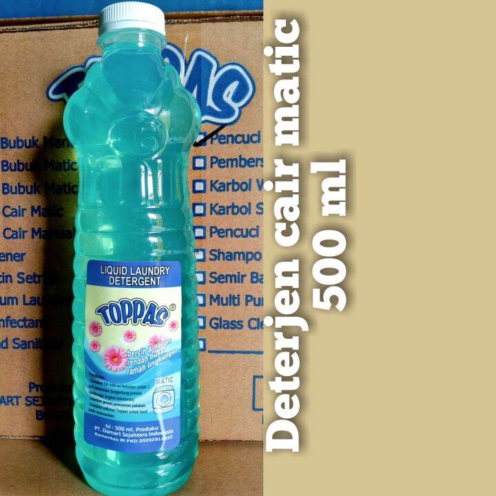 Deterjen Cair Matic 500 ml / Liquid Laundry Detergent Merk Toppas ...