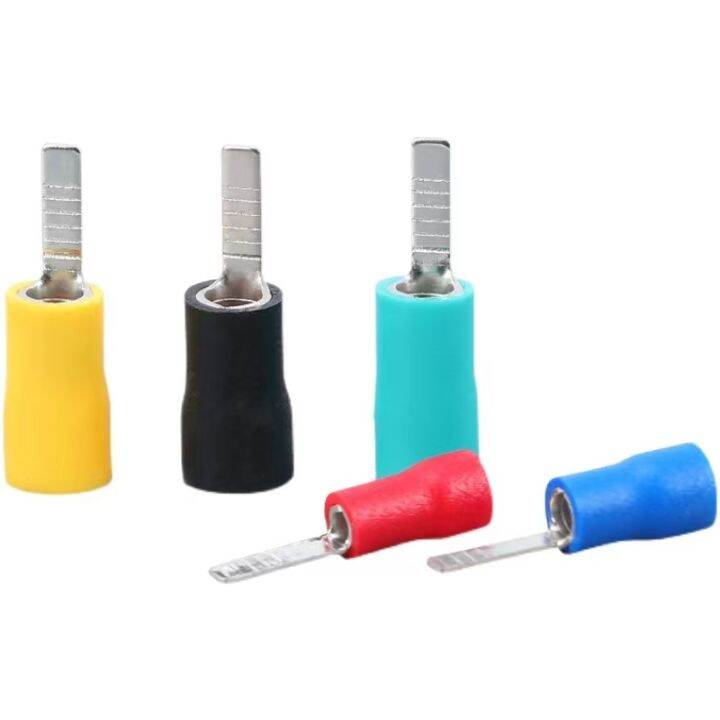 [100 cái] Đầu cos pin dẹp đồng bọc nhựa DBV bấm đầu dây điện 1.25~5.5mm | Lazada.vn