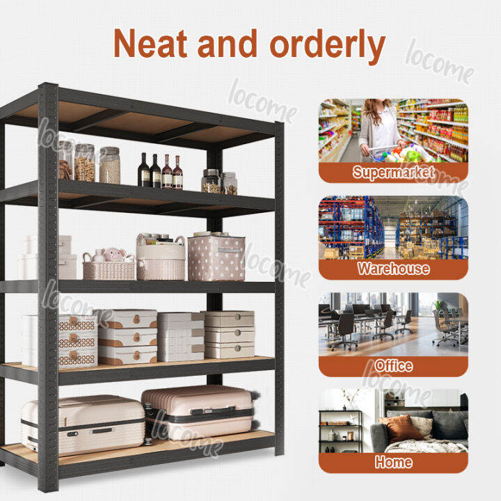 Boltless Steel Shelf 7/6/5/4/3 Layer Rack Metal Rack Steel Storage ...