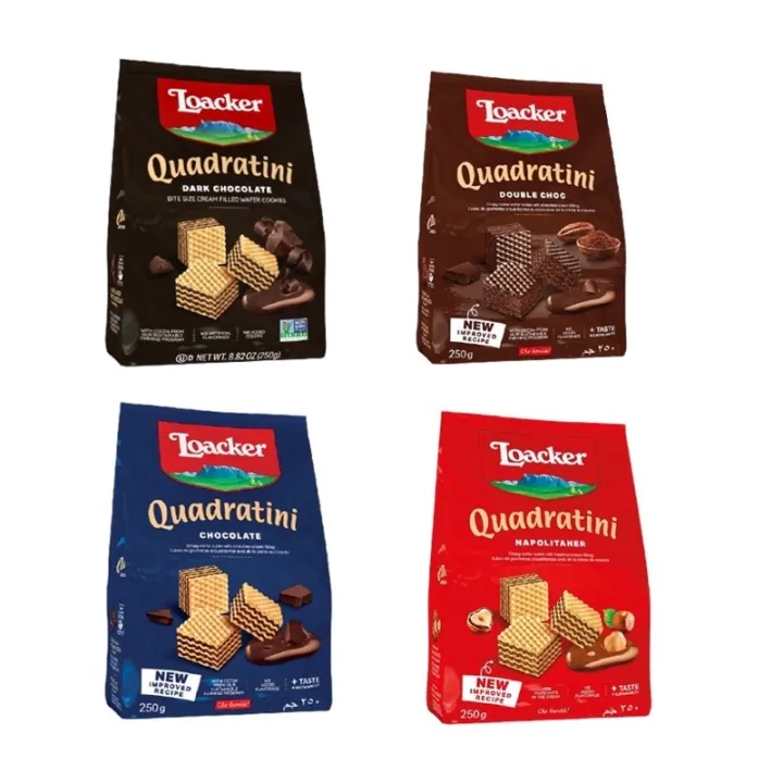 Loacker Quadratini Napolitaner Bite Size Wafers 250g | Lazada