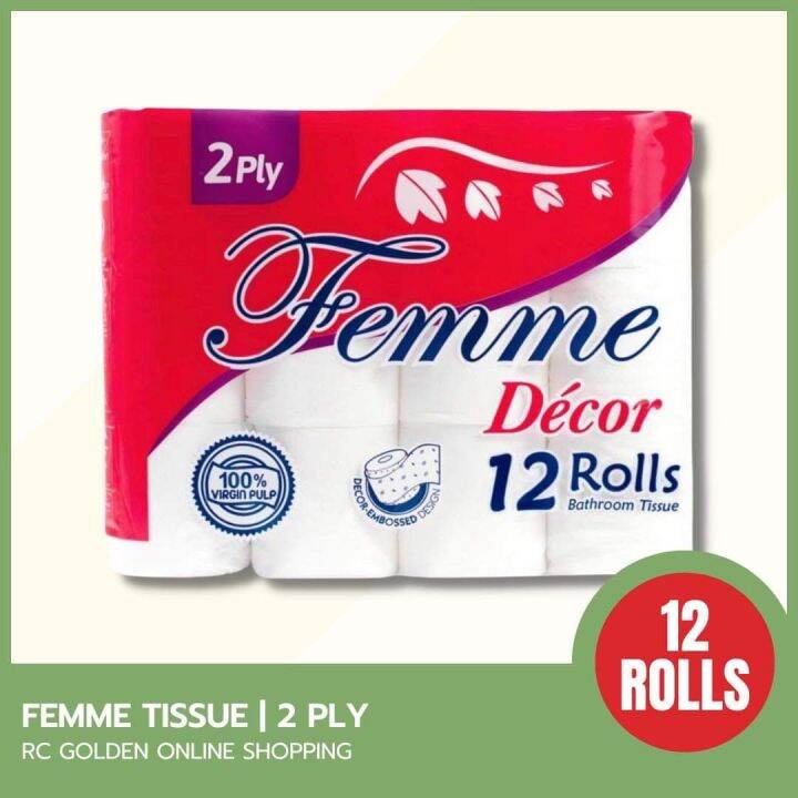FEMME BATHROOM TISSUE 12 Rolls/2ply | Lazada PH