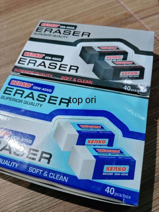 ERASER PENGHAPUS KENKO HITAM & PUTIH | Lazada Indonesia