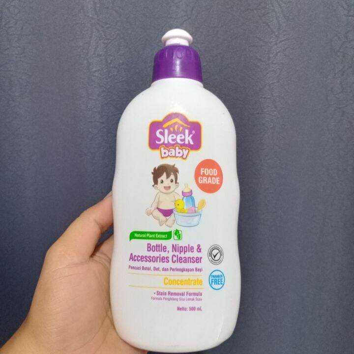 Sleek Baby Bottle Nipple & Accessories Cleanser Pembersih Botol Bayi 500ml | Lazada Indonesia