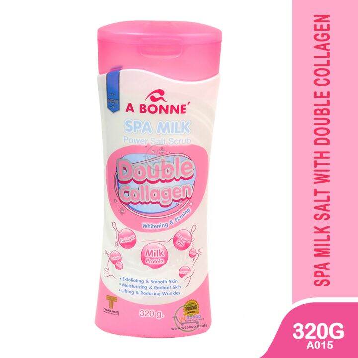 A BONNE Spa Milk Power Salt Scrub Double Collagen 320g | Lazada PH