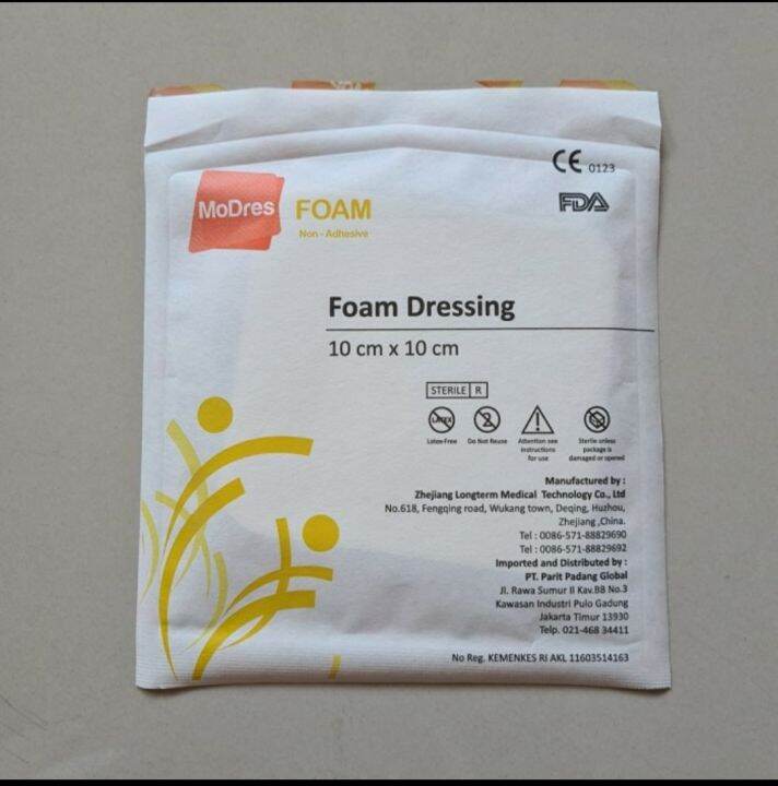 modres non adhesive 10 cm x 10 cm foam dressing | Lazada Indonesia